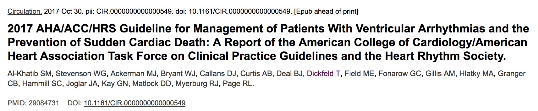 New Arrhythmia Guidelines 2017 – EmergencyPedia