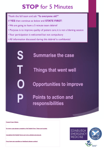 Debriefing in the Emergency Department – EmergencyPedia