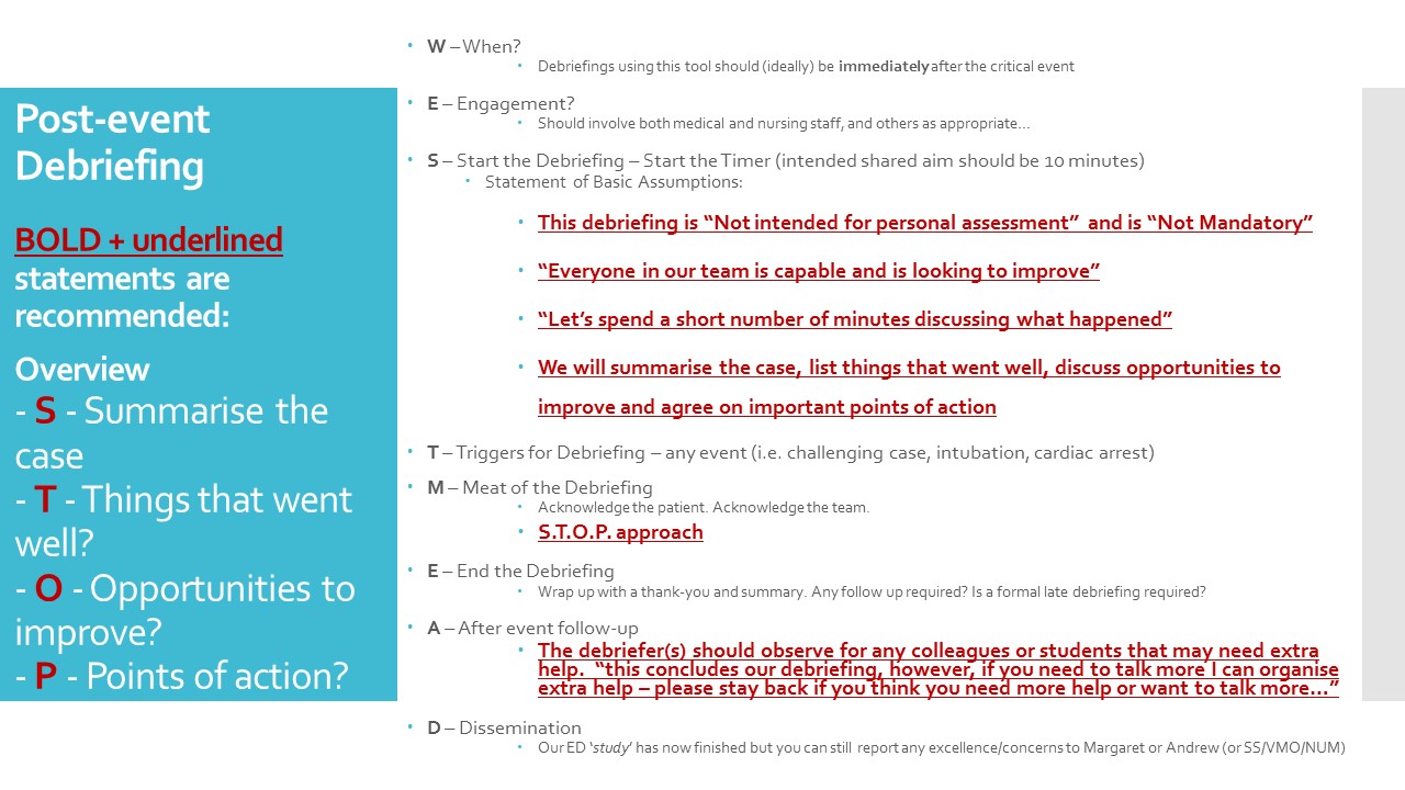 Clinical Debriefing Tool – EmergencyPedia